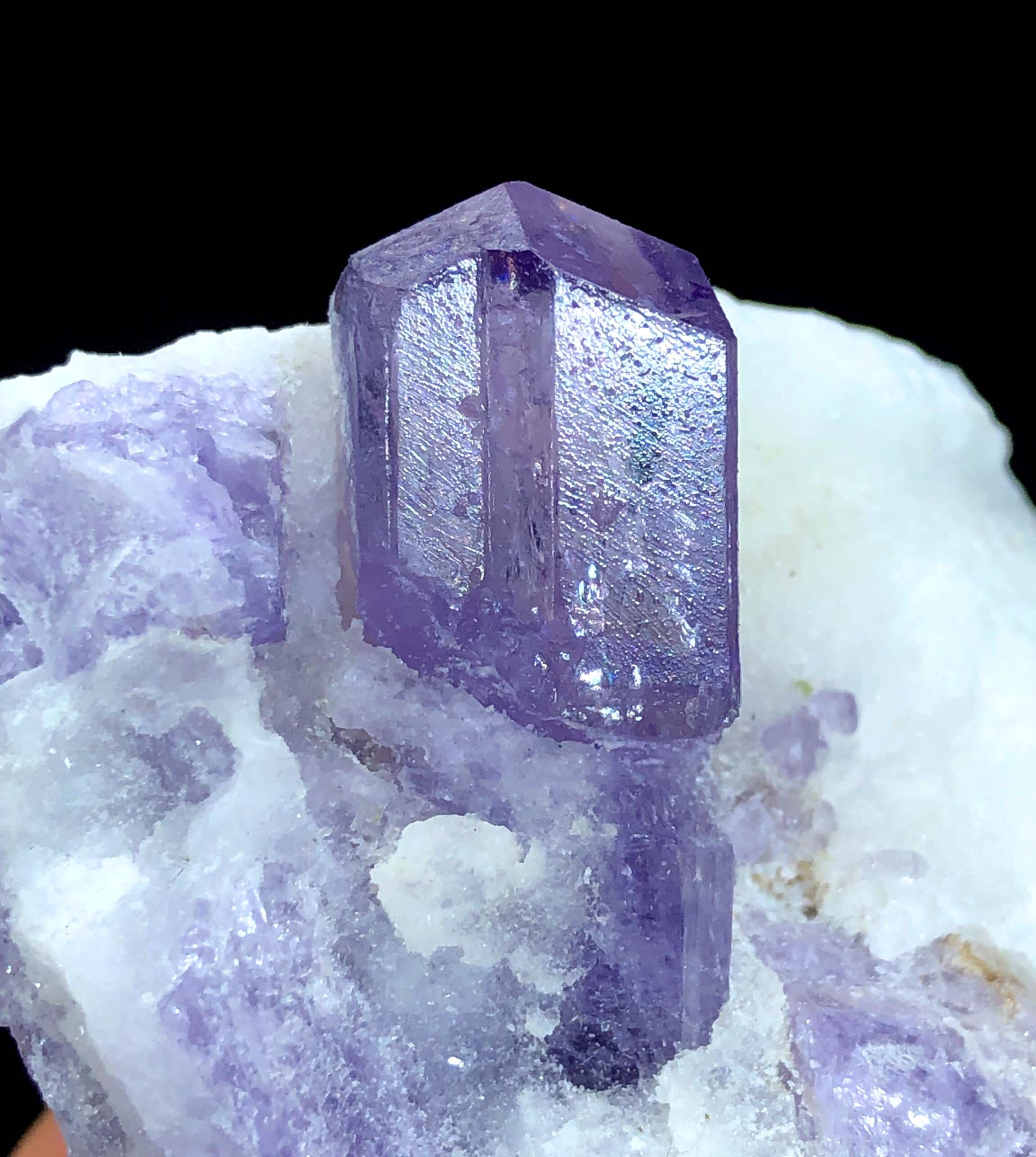 Rich Purple Color Scapolite Crystal on Matrix, Scapolite Specimen, Raw ...
