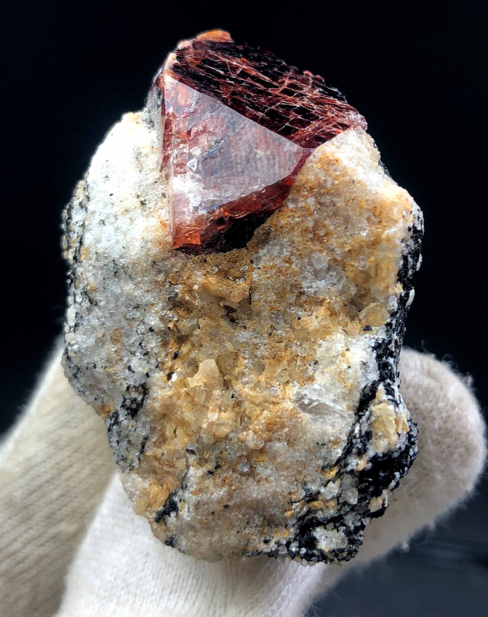 Zircon Crystal , Terminated Blood Red Color Rare Zircon Crystals on ...