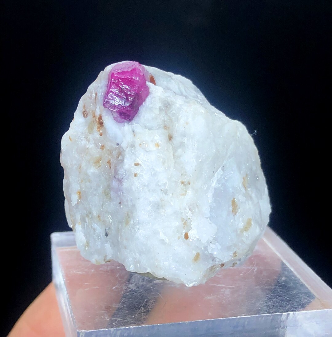 Afghan Ruby Crystal Specimen: Red Ruby on Matrix, Mineral Collection - Etsy