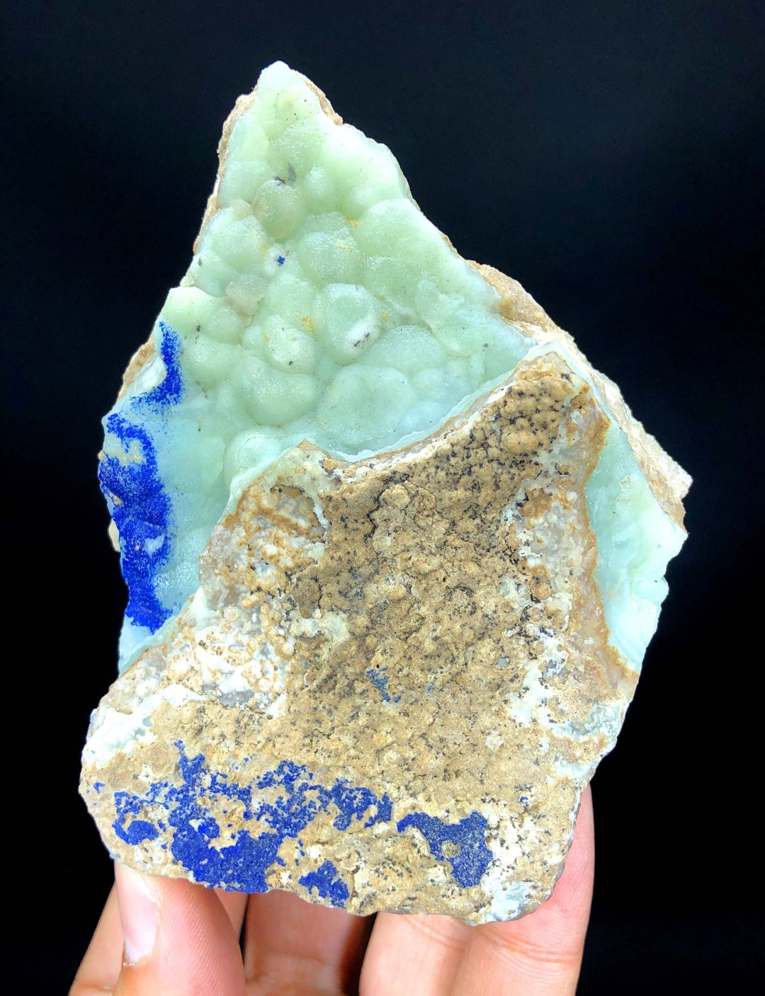 Natural Blue Color Aragonite With Azurite, Aragonite Specimen, Raw ...