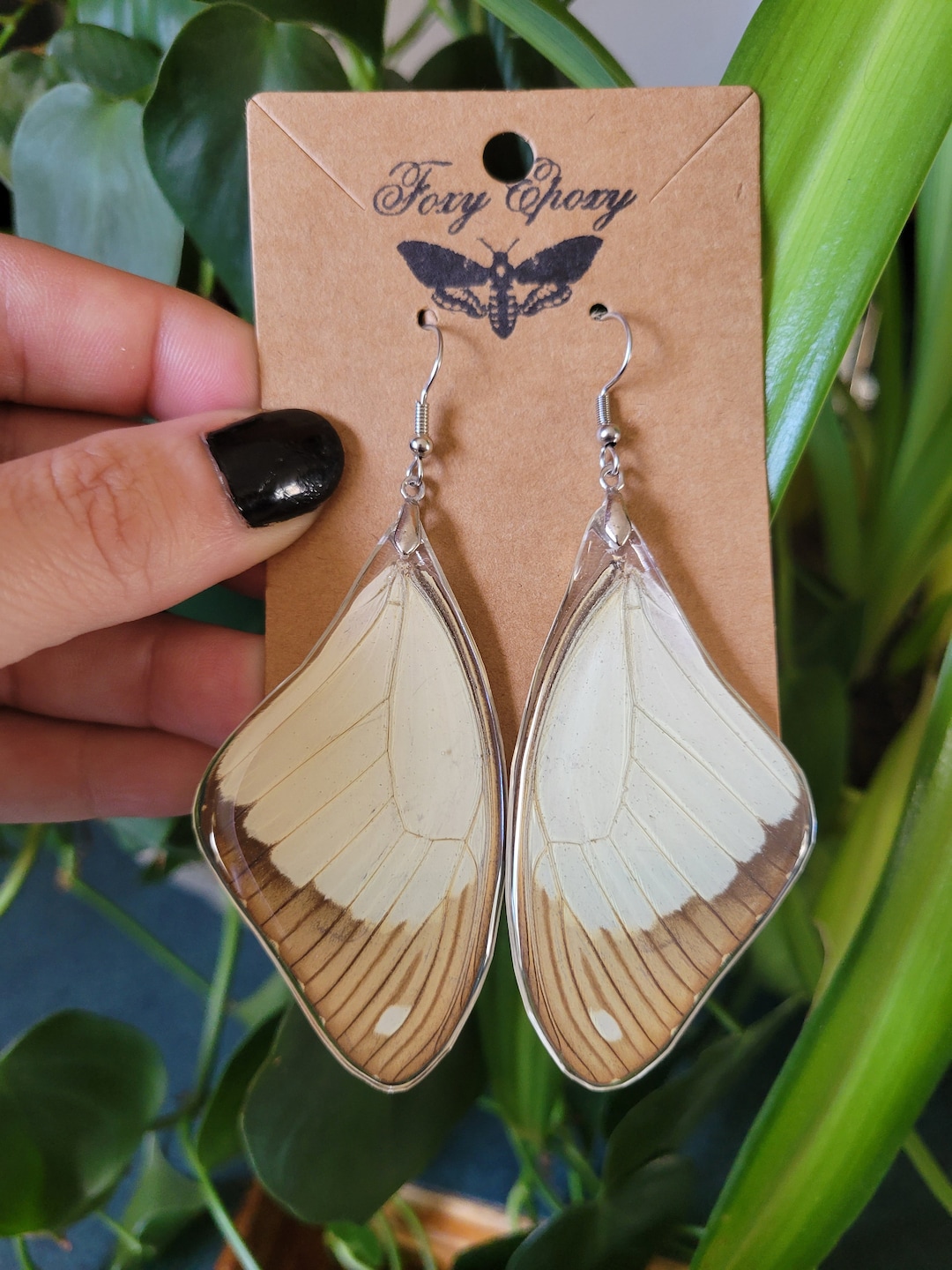Real Flying Handkerchief Swallowtail Butterfly Wing Earrings - Etsy