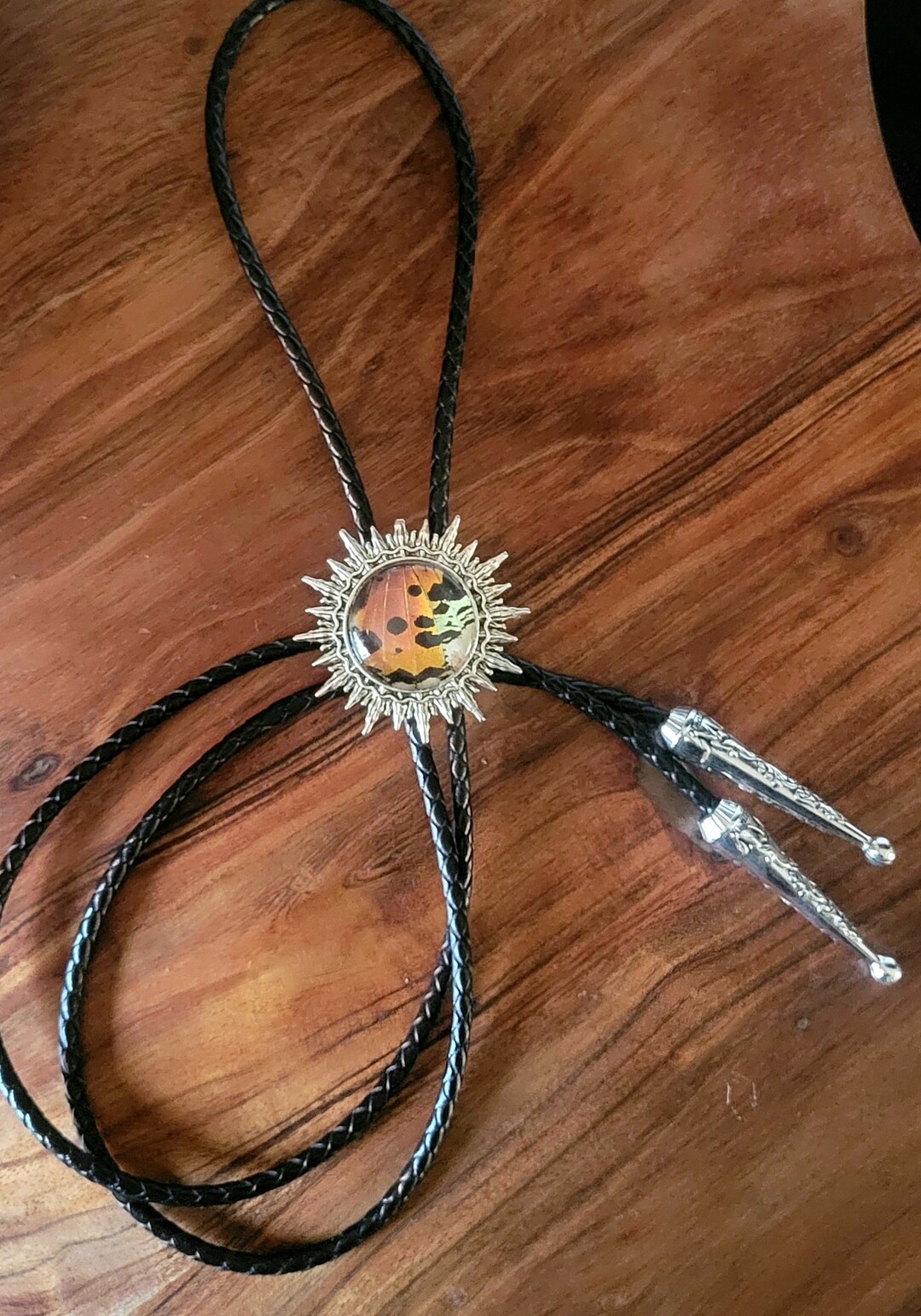 Real Madagascan Sunset Moth Wing Bolo Tie - Etsy
