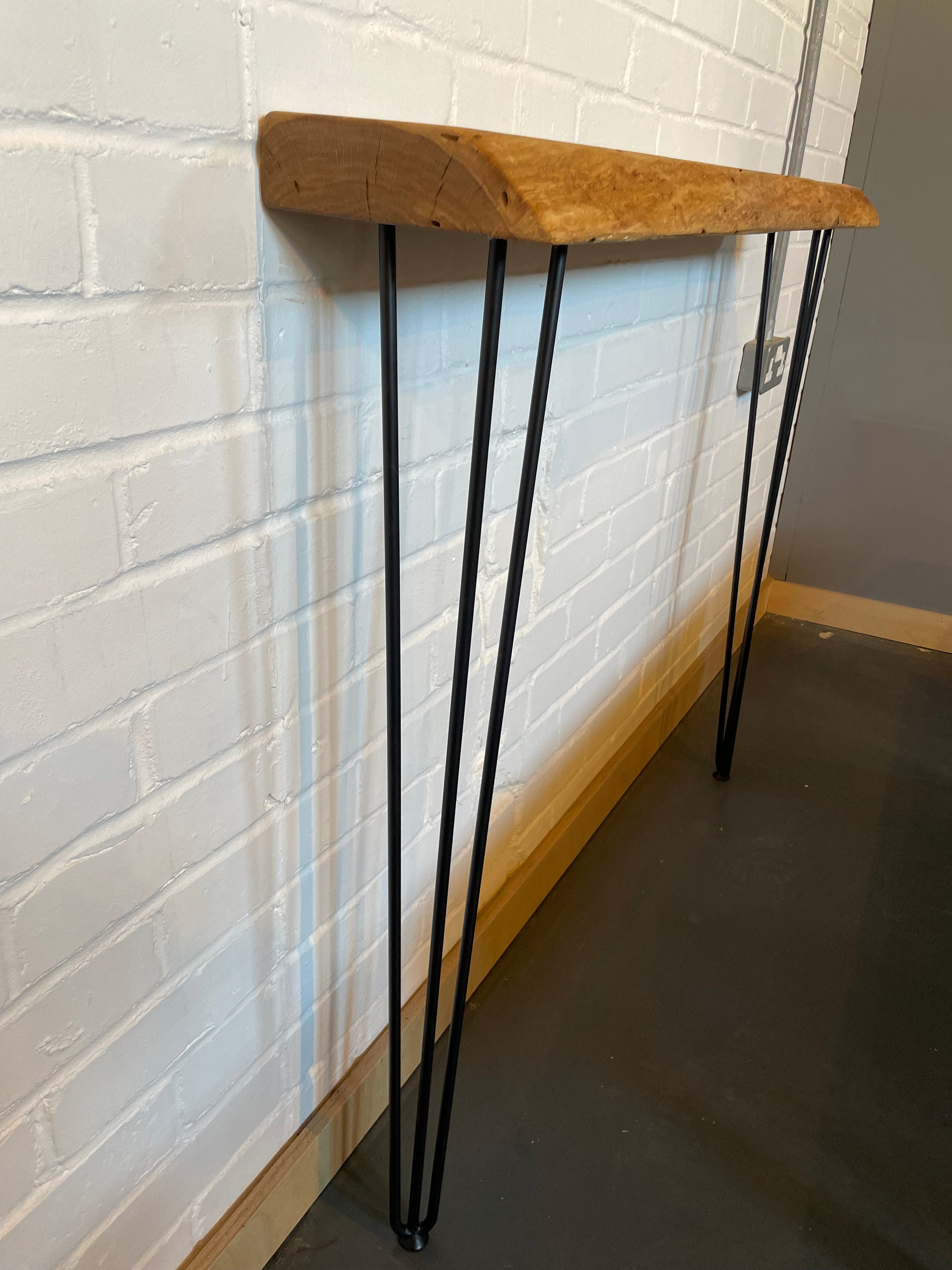 Console / Radiator Side Table Live Edge Natural - Etsy UK