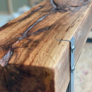 Industrial angle Bench Solid Oak and Angle Steel - Etsy