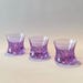 Vintage 70s Set of Three Lilac Glass Liqueur Glasses - Etsy