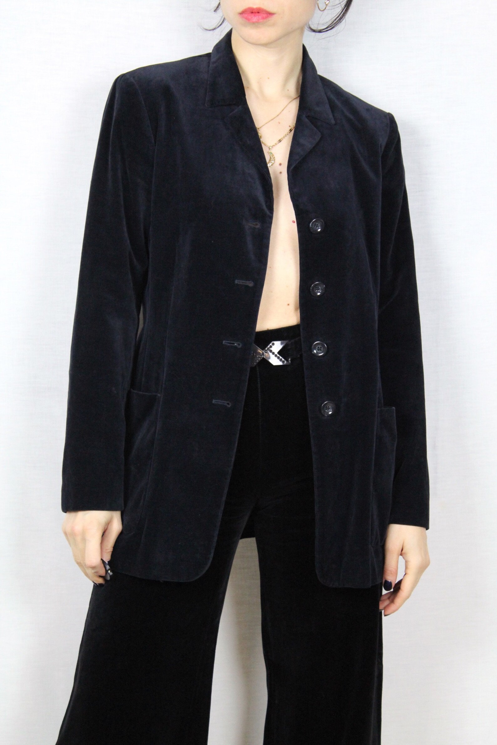 Vintage Night Blue Velvet I Blues by Max Mara Blazer - Etsy