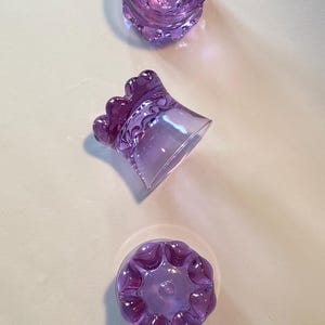 Vintage 70s Set of Three Lilac Glass Liqueur Glasses - Etsy