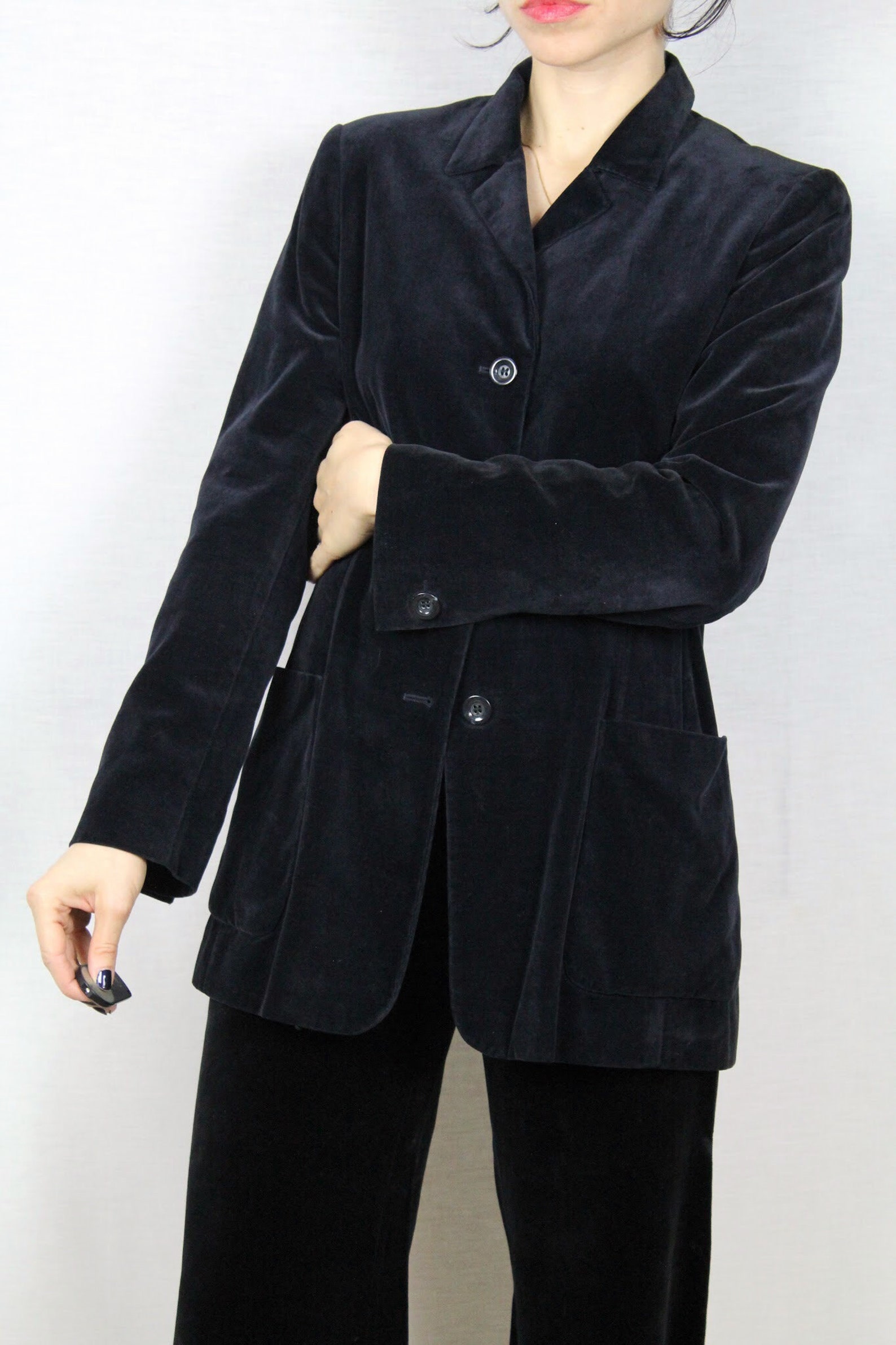 Vintage Night Blue Velvet I Blues by Max Mara Blazer - Etsy