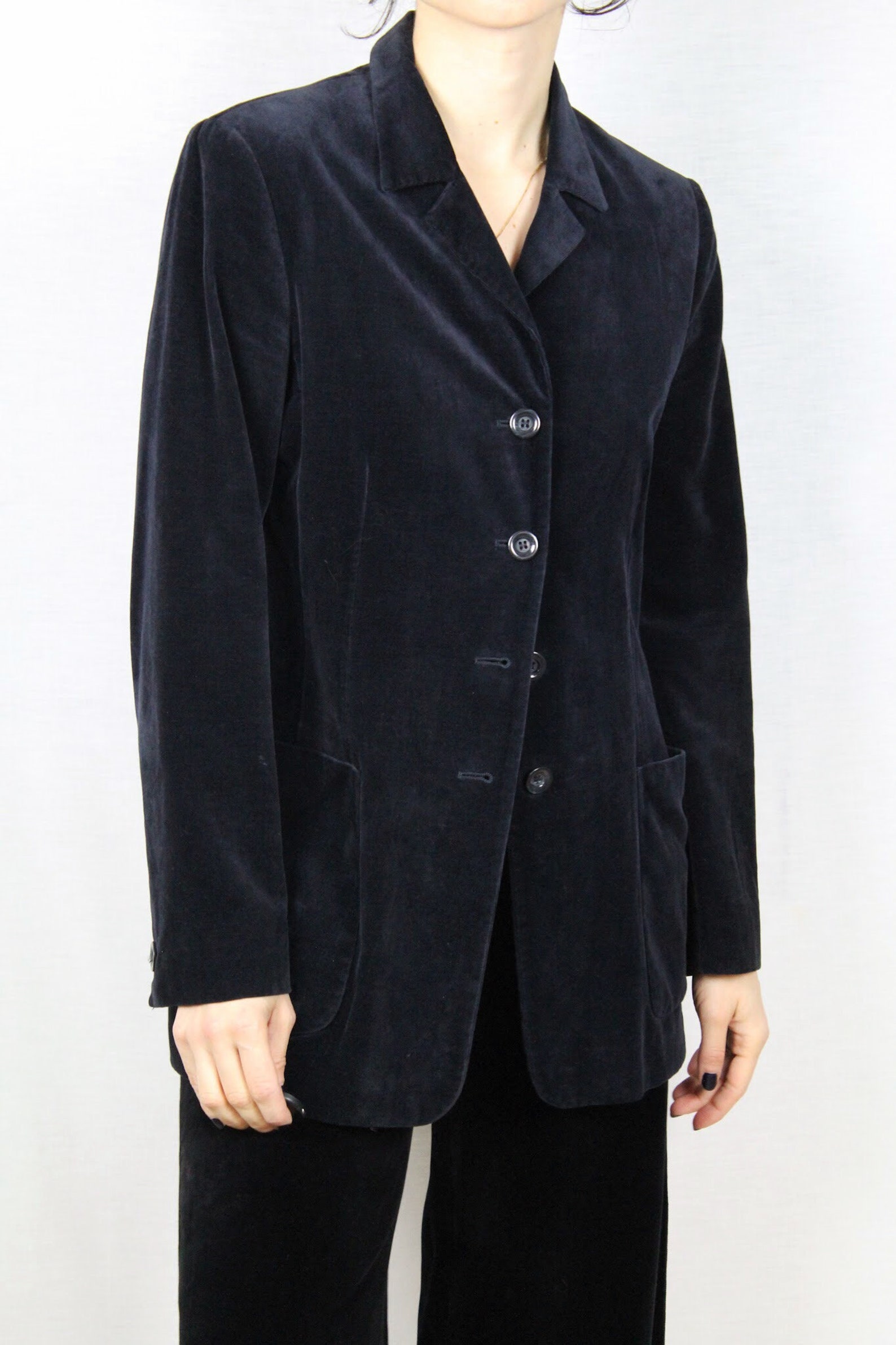 Vintage Night Blue Velvet I Blues by Max Mara Blazer - Etsy