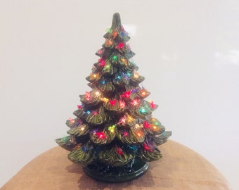Vintage 18 Ceramic Christmas Tree, Musical, Electric - Etsy