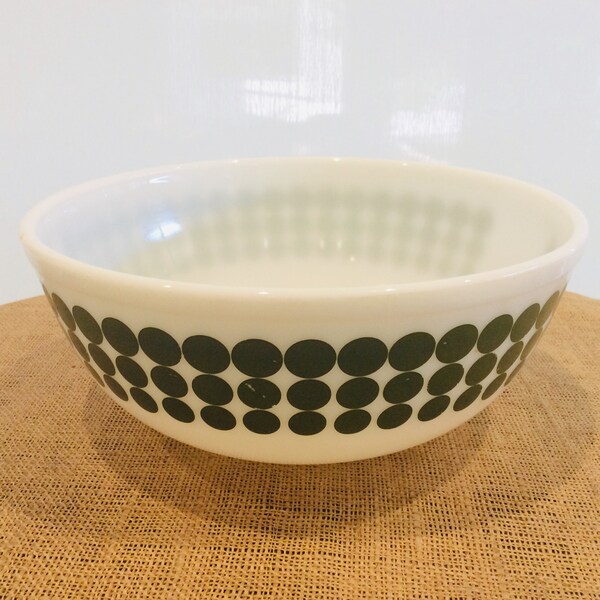 Pyrex Green Dot Bowl - Etsy