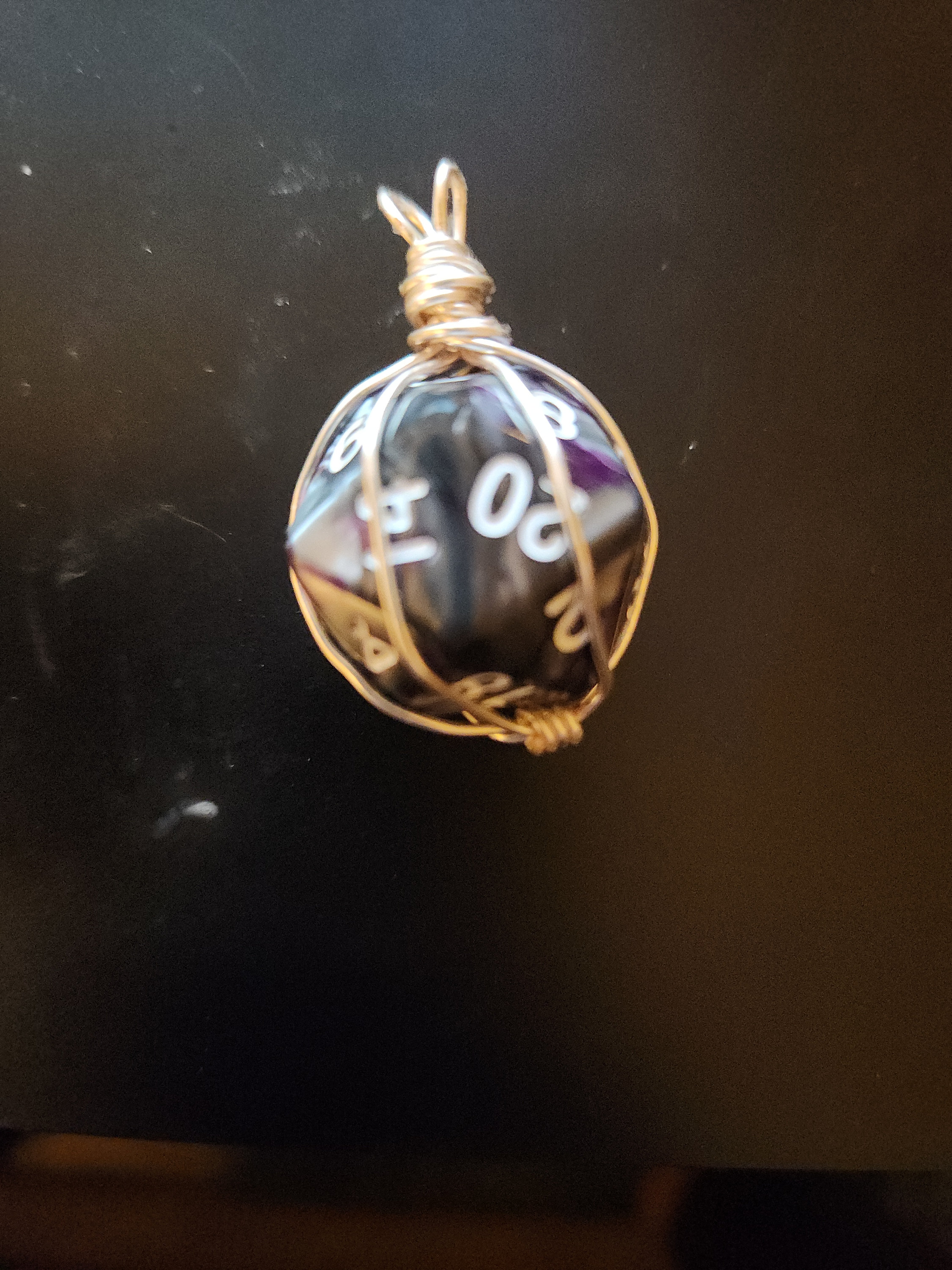 D20 Dice Wire Wrapped Necklace - Etsy