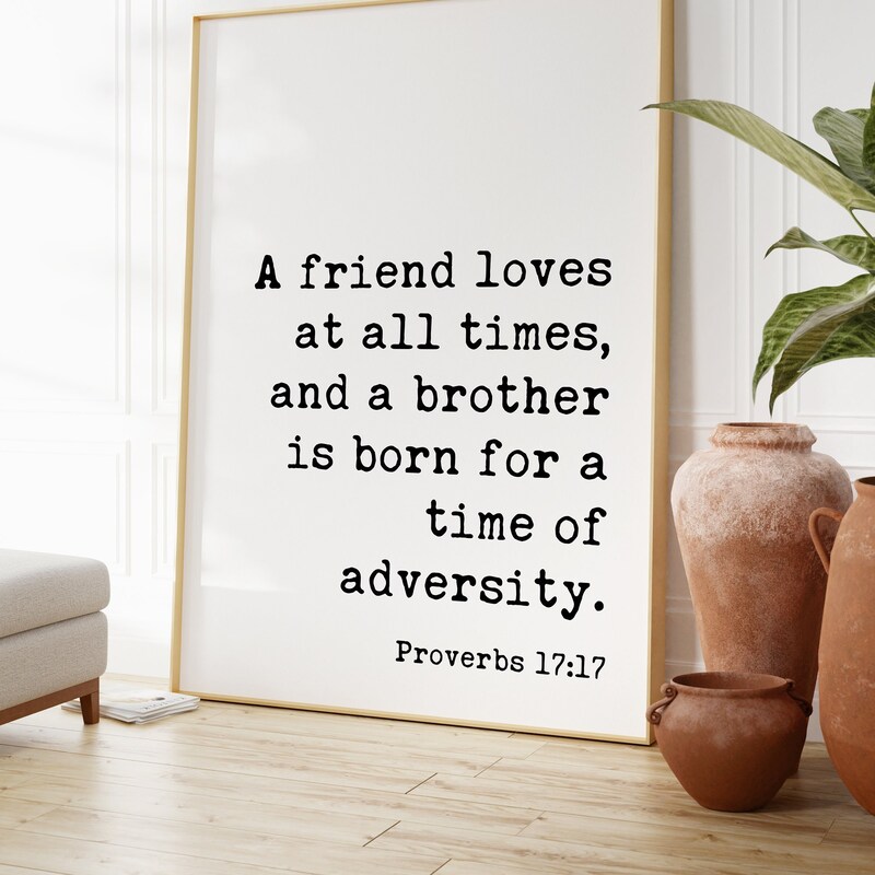 Proverbs 17 17 - Etsy