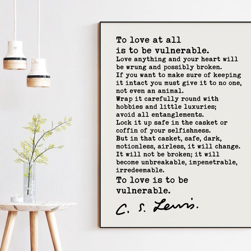 CS Lewis Quote. Inspirational Wall Art. Motivational Quotes. - Etsy