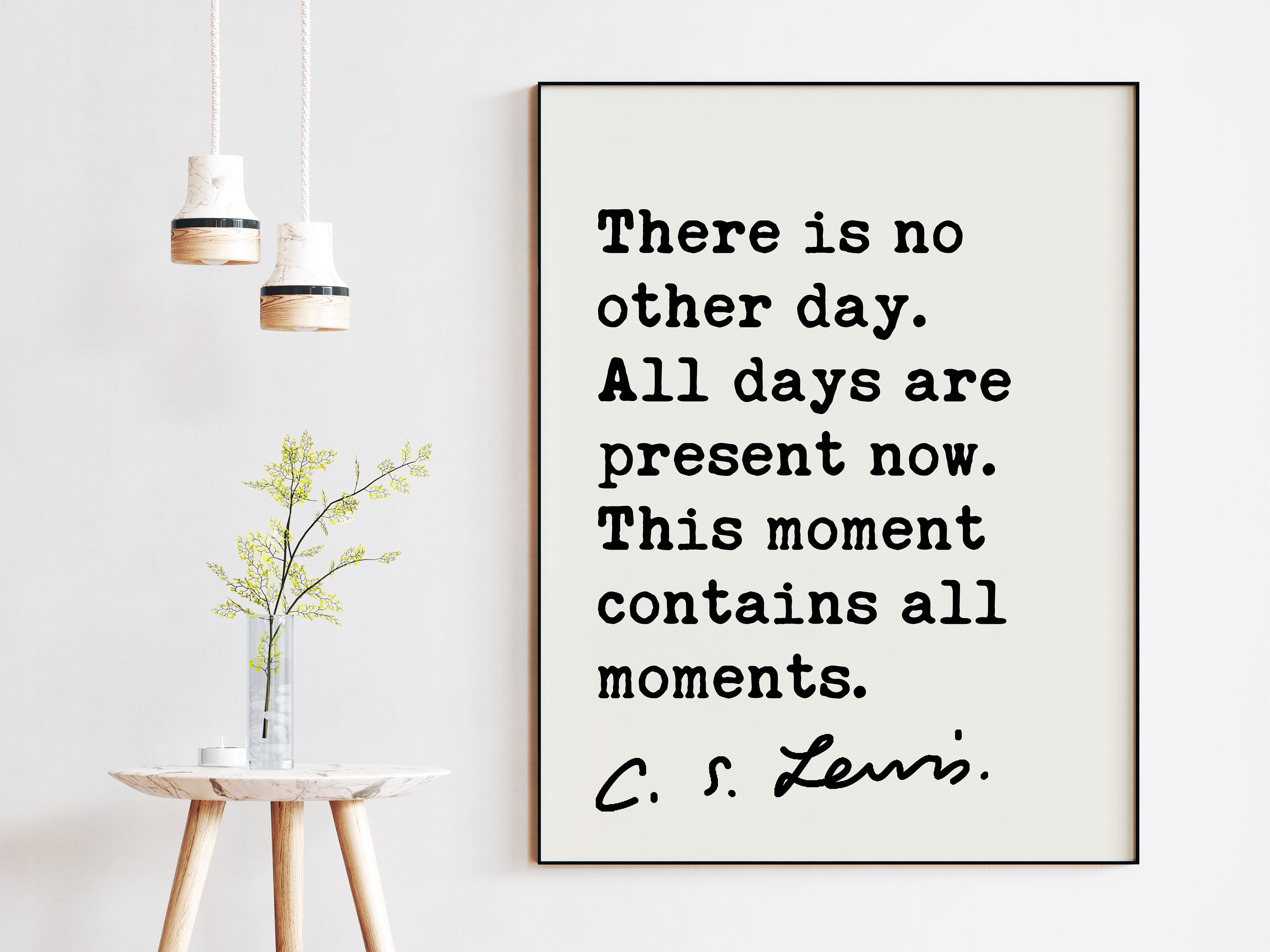 Cs Lewis Cursive Wall Art - Etsy