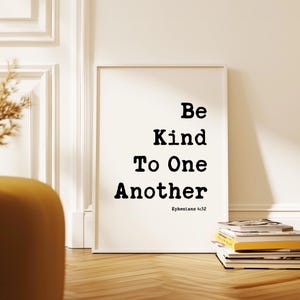 Be Kind to One Another Ephesians 4:32 Printable Wall Art • Downloadable ...