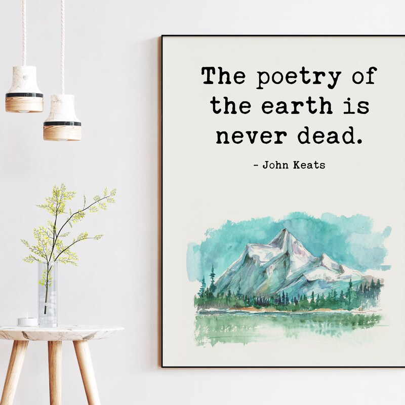 John Keats Quote - Etsy