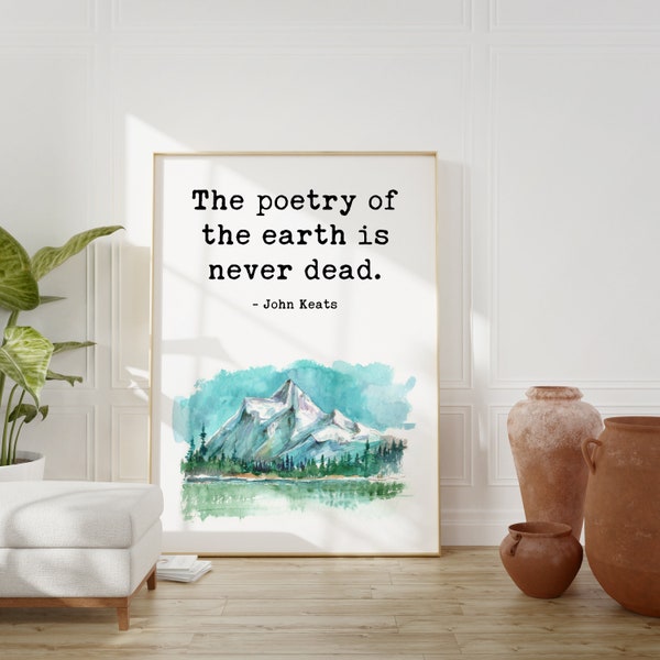 John Keats Quote - Etsy