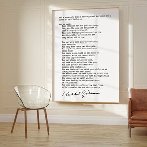 Kahlil Gibran Poem on Children Downloadable Printable Art Print, Poetry ...