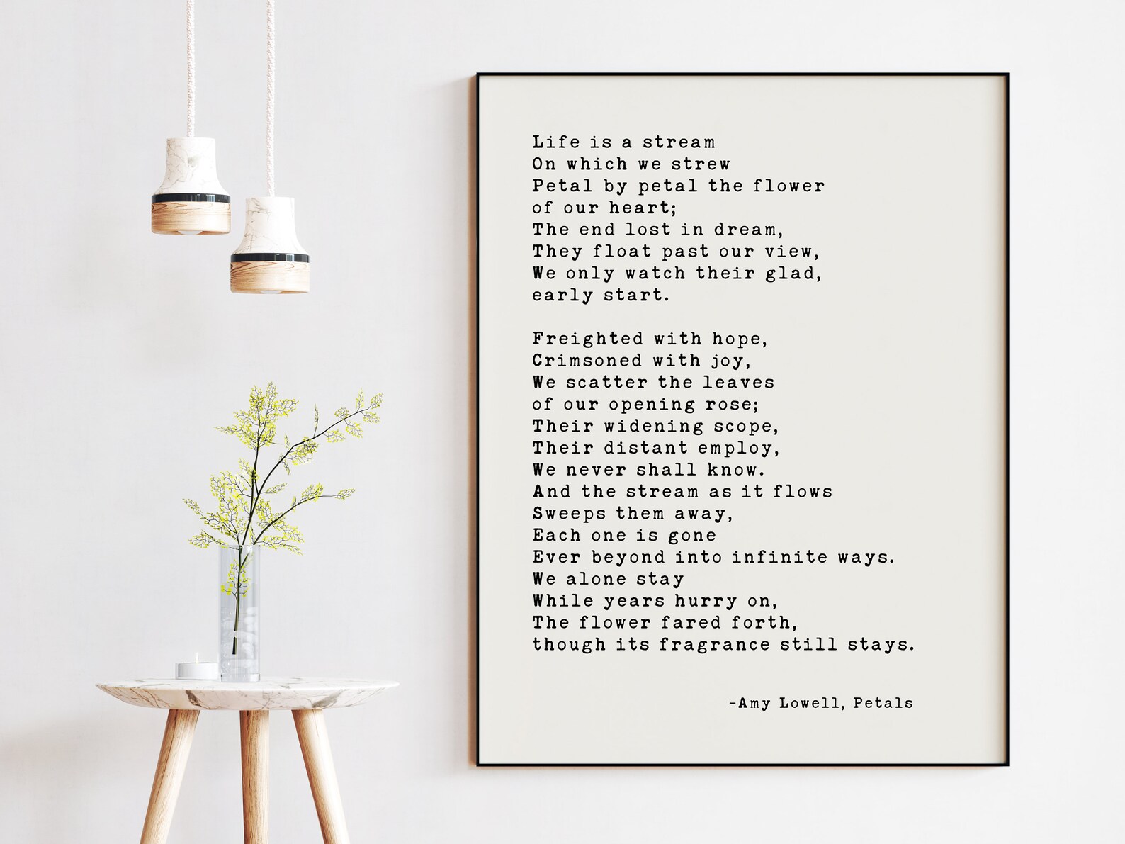 Petals Poem by Amy Lowell Petals Poem Typography Print Poem - Etsy
