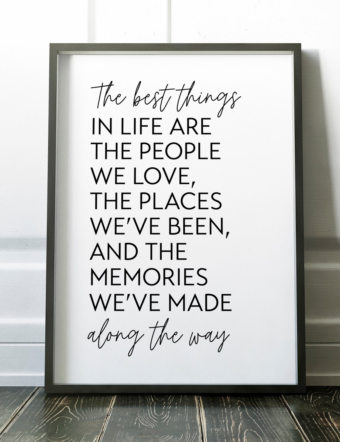 The Best Things in Life Print Printable Wall Art // | Etsy