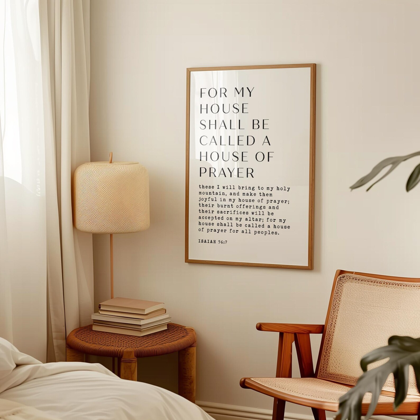 For My House Shall Be Called a House of Prayer... Typography Art Print ...