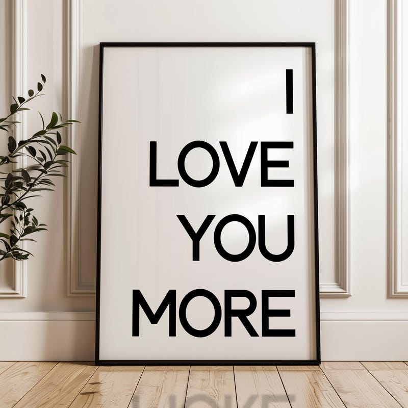 Love You More Art - Etsy