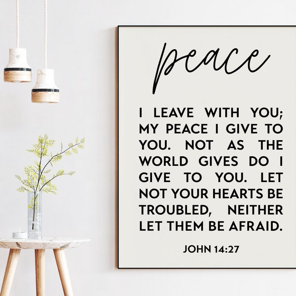John 14 27 - Etsy