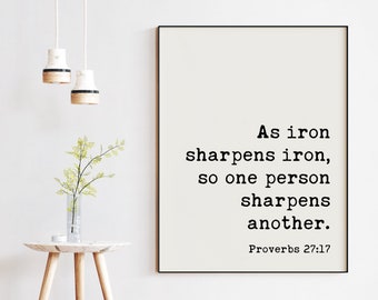 Proverbs 27 17 - Etsy