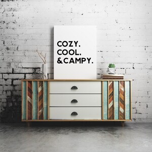 Cozy, Cool, and Campy Minimalist Art Print Minimalist Print Design ...
