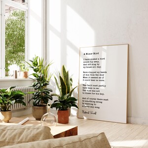 A Minor Bird Poem by Robert Frost Typography Art Print - Etsy