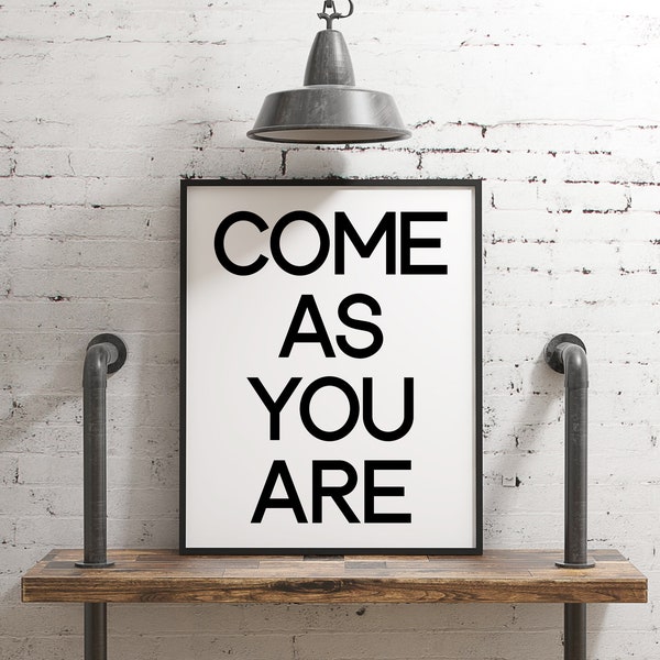 Come as You Are - Etsy