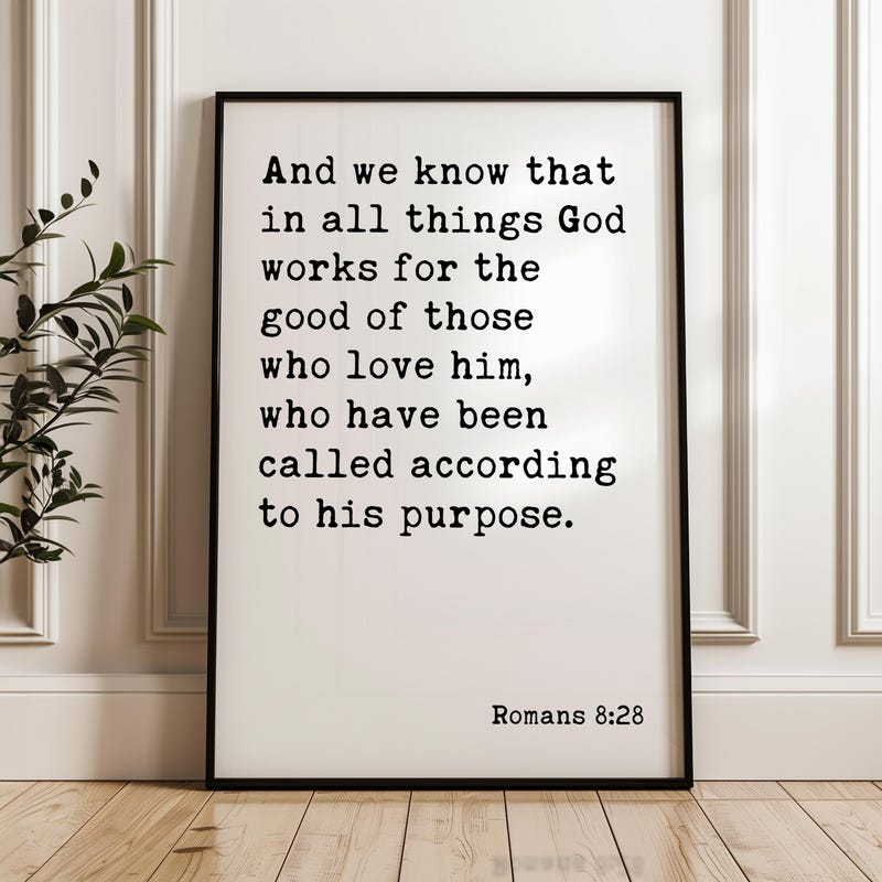 Romans 8 28 - Etsy