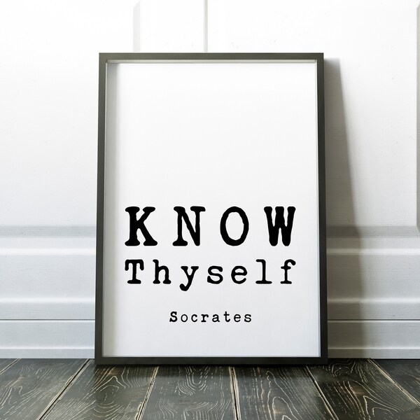 Know Thyself - Etsy