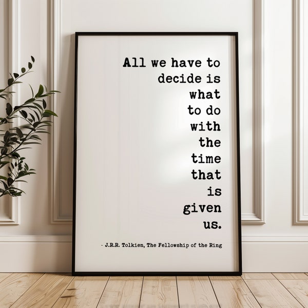 Jrr Tolkien Quote - Etsy