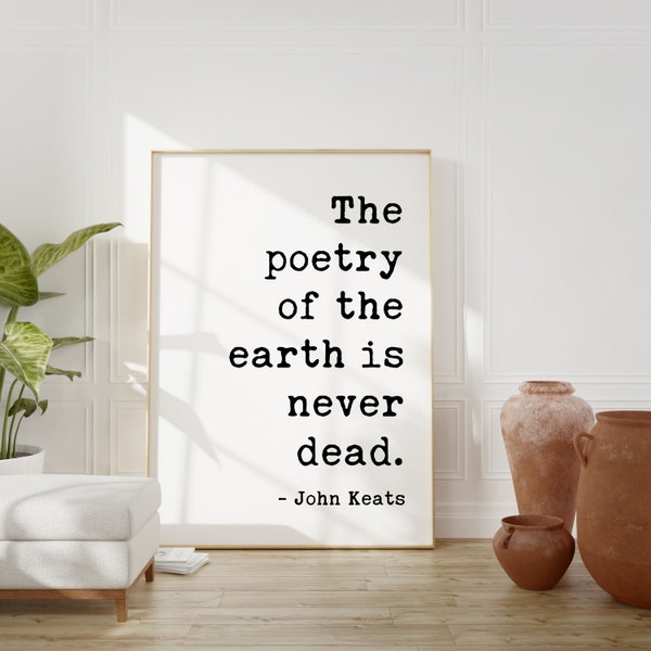 John Keats Quote - Etsy