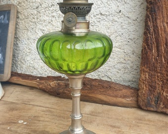 Antique Green Lamp | Etsy