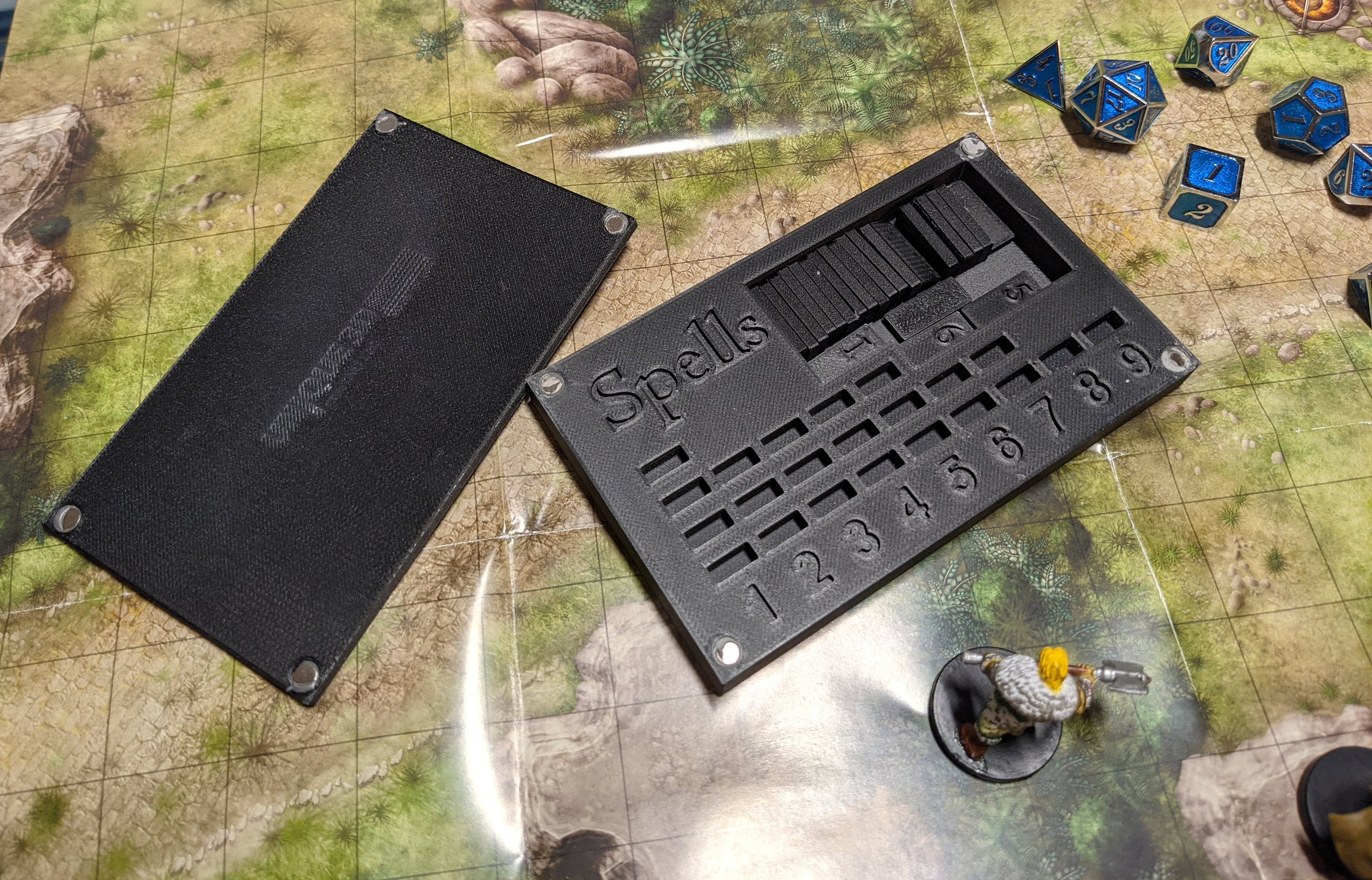 Spell Tracker for DND and Roller Playing Games With Magnets to Hold It ...
