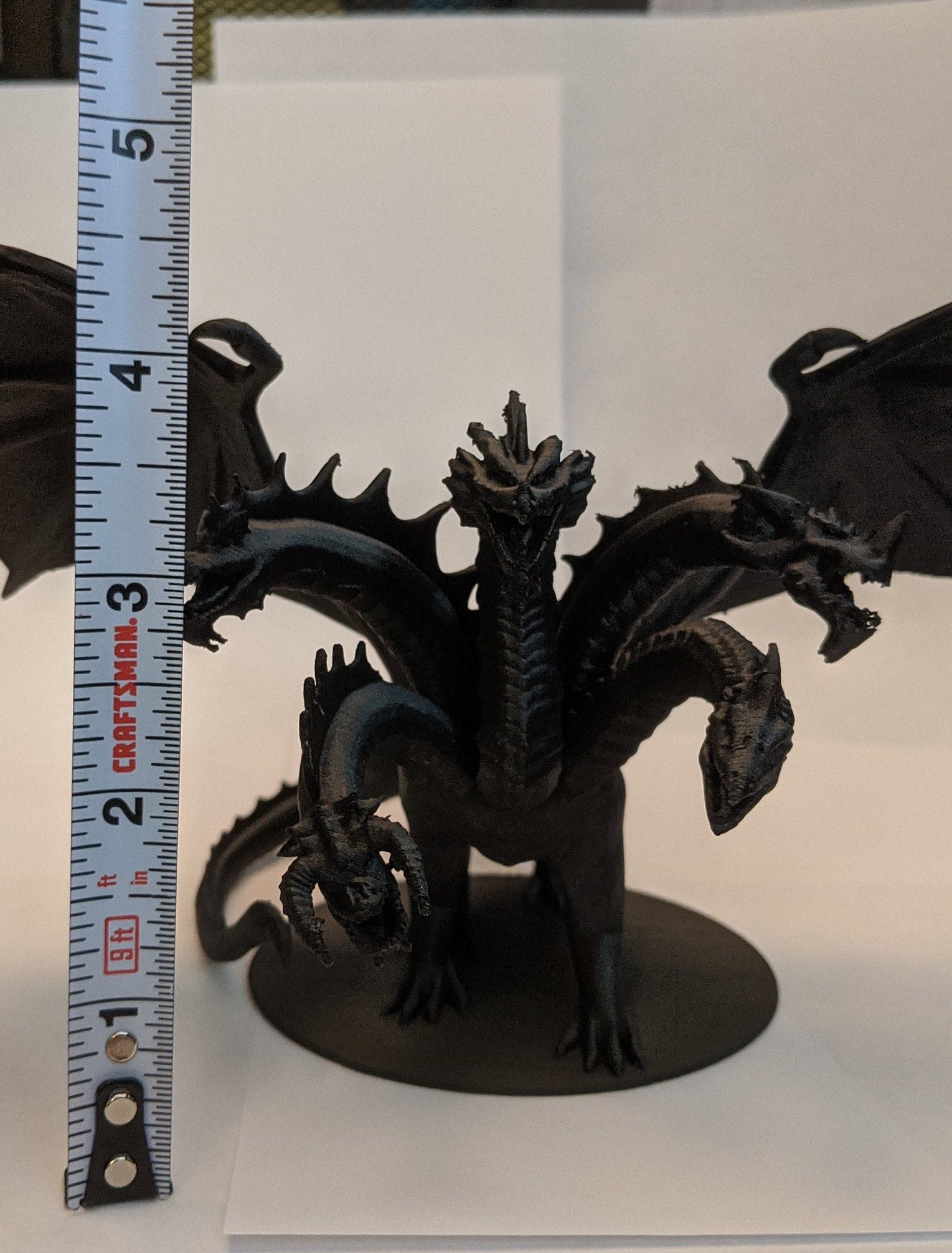5 Headed Dragon Tiamat Large - Wing Span of 10" - Etsy