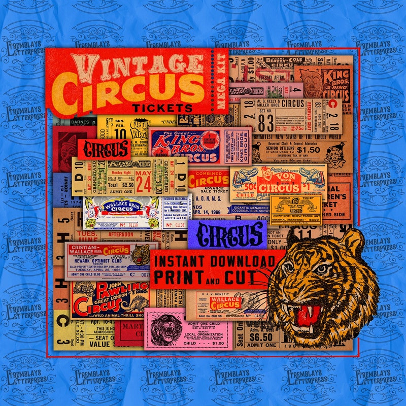 Circus Ticket - Etsy