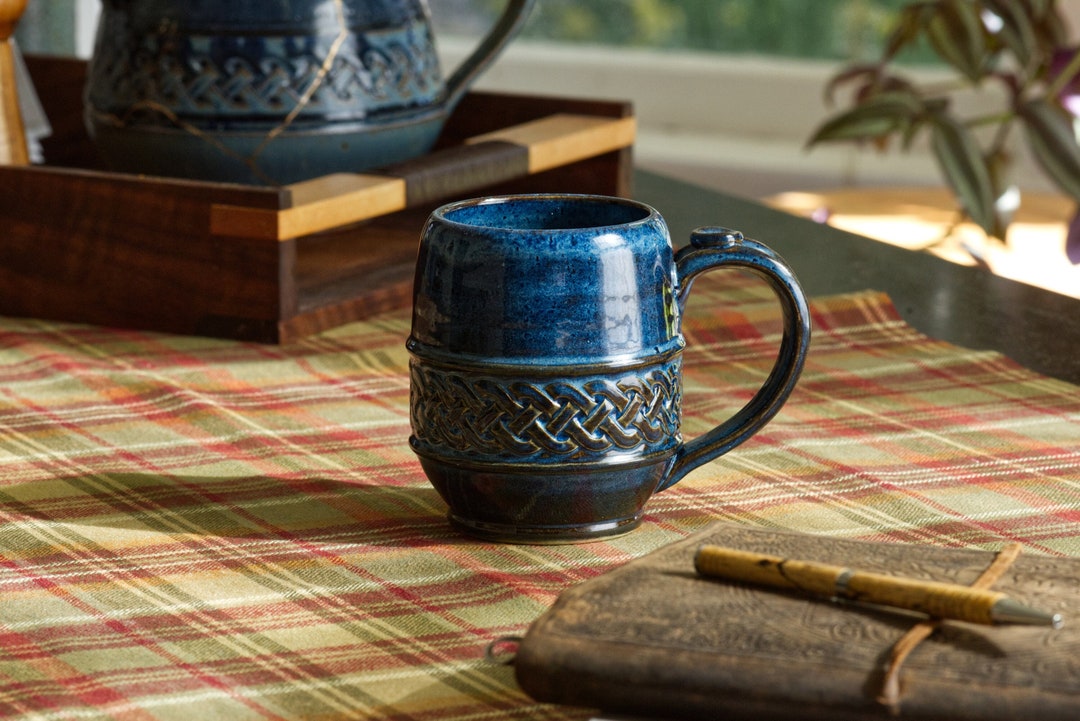 Celtic Knot Pattern - Handthrown Ceramic Mug - Etsy