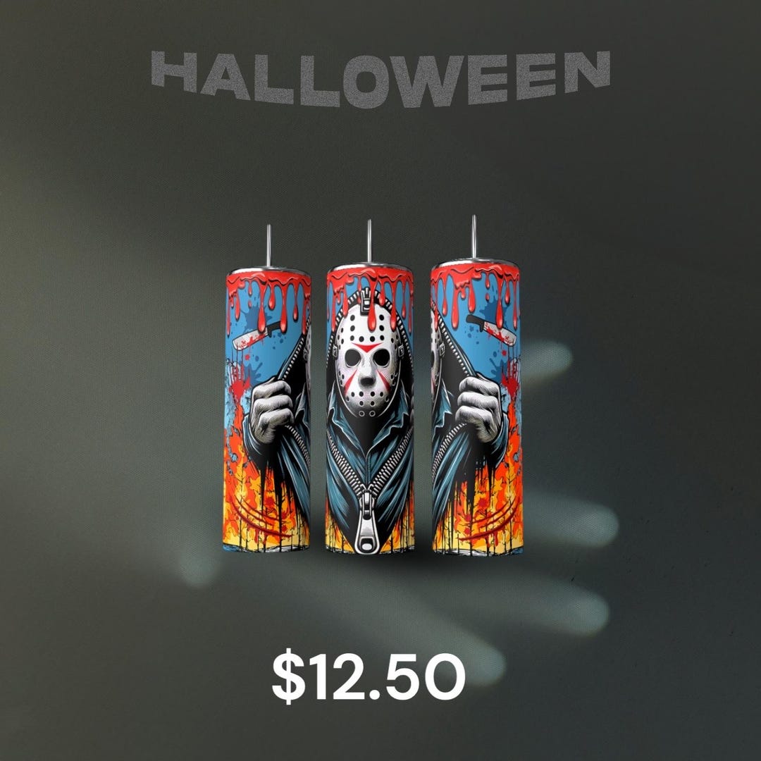 Jason Print Custom 20oz Skinny Tumbler Made to Order - Etsy