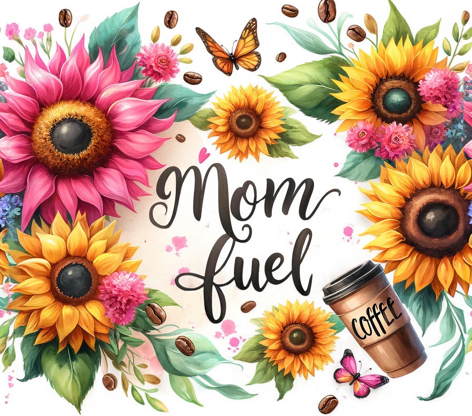 Mom Fuel Print Custom 20oz Skinny Tumbler Made to Order - Etsy