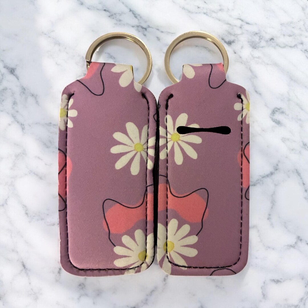 Six Different Daisy Print and Pastel Colors Lipstick/chapstick Holder ...