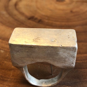 Genuine Silver-pure Silver-real Silver-handmade Silver- Brutalist ...