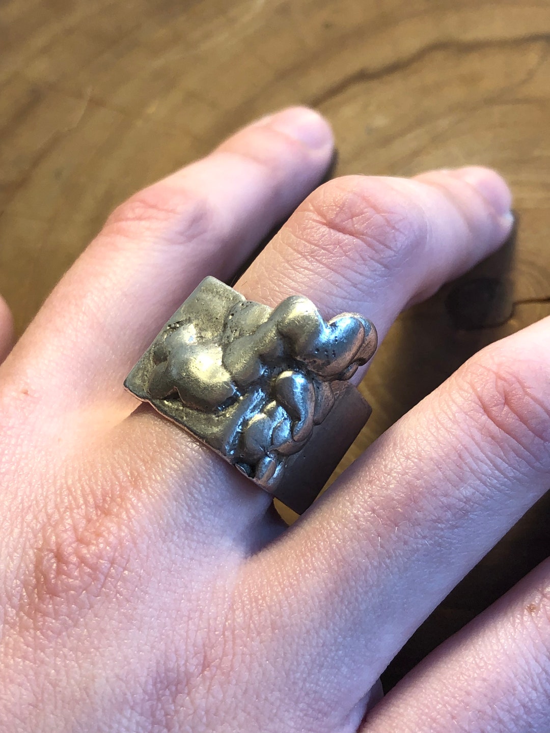 Genuine Silver-pure Silver-real Silver-handmade Silver Brutalist Silver ...