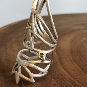 Genuine Silver-pure Silver-real Silver-handmade Silver- Brutalist ...