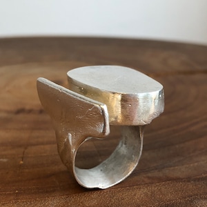 Genuine Silver-pure Silver-real Silver-handmade Silver- Brutalist ...