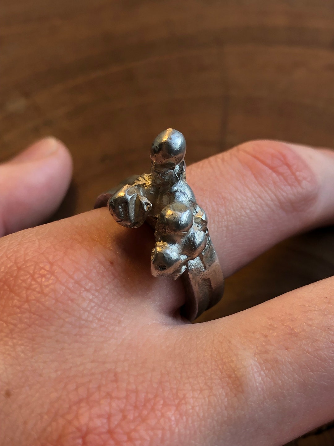 Genuine Silver-pure Silver-real Silver-handmade Silver Brutalist Silver ...