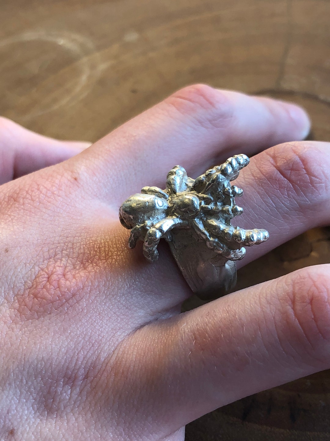Genuine Silver-pure Silver-real Silver-handmade Silver- Brutalist ...